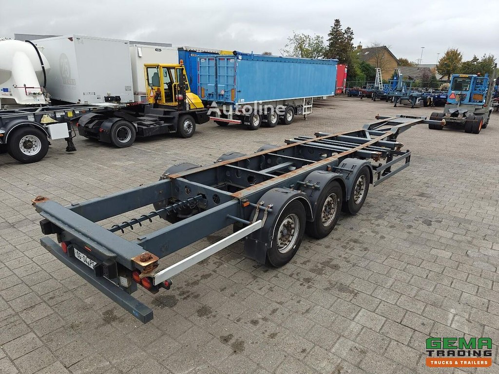 Schmitz Cargobull SCF 24 G 3-axle MB - Lift axle - Disc brakes - Fixed chassis - 2 poluprikolica za prevoz kontejnera