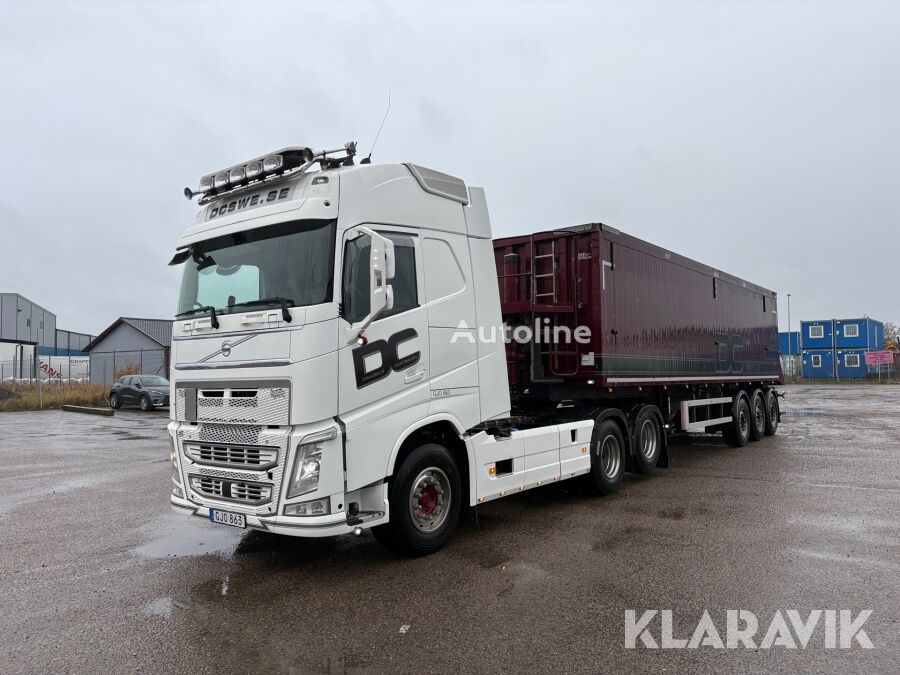 Prodaje se Volvo FH 6*4 tegljač na aukciji + poluprikolica kipera