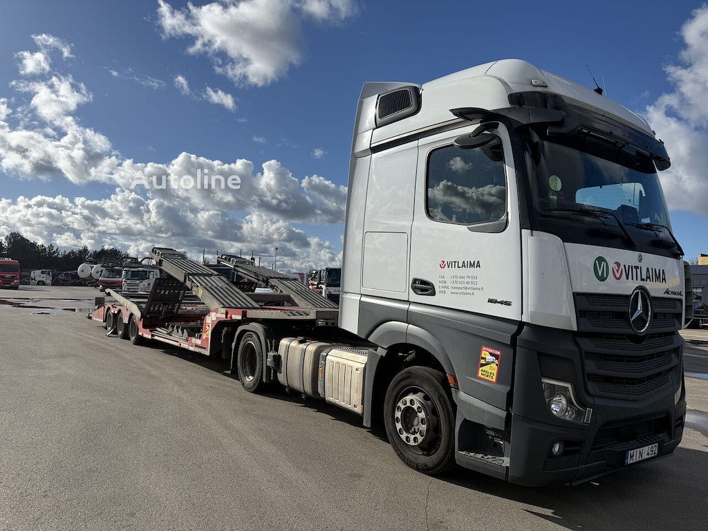 Mercedes-Benz Actros 1845 tegljač + poluprikolica autotransportera