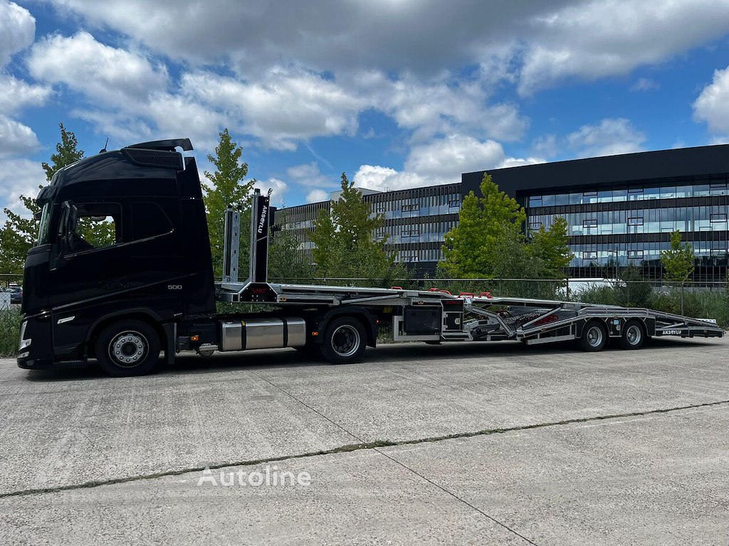 Novi Volvo FH 500 AERO tegljač + poluprikolica autotransportera