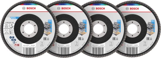 Bosch X451 lamelna brusna ploča, 125x22,23 mm, G40; 60; 80; 120, T27, 60 delova (2608626164)