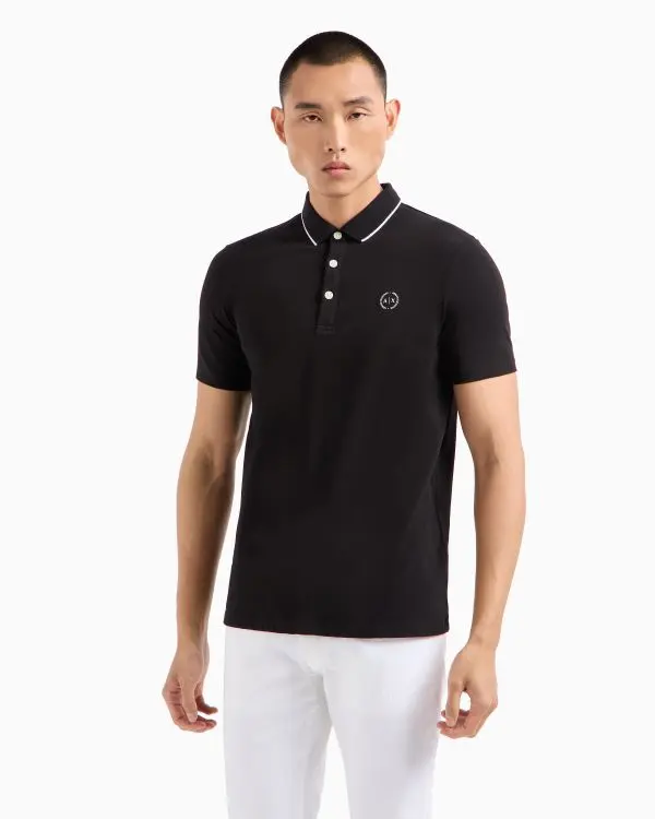 Armani Exchange Muška polo majica, Crna