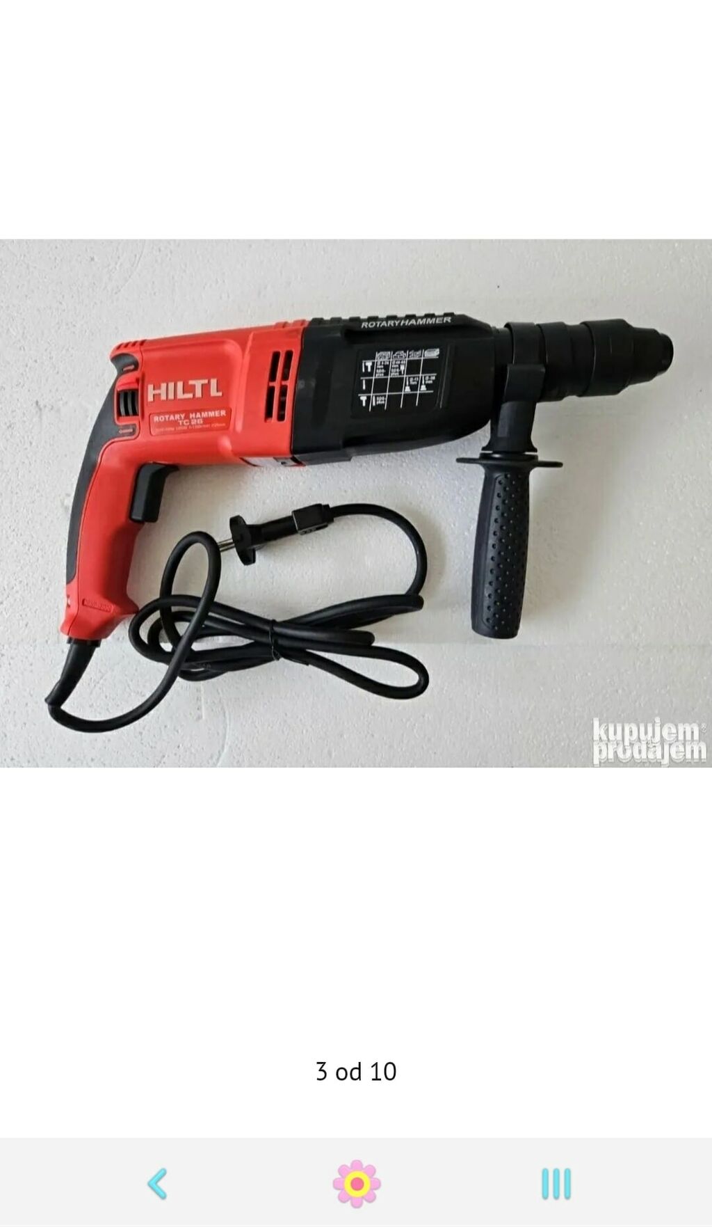 Prodajem novu i kvalitetnu električnu bušilicu / hilti marke HILTI