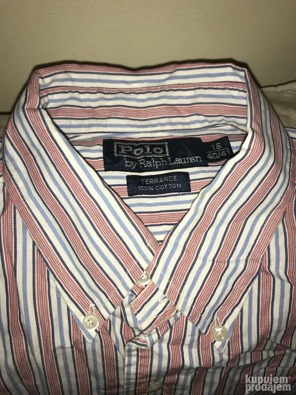 Original Ralph Lauren kosulja L 100% cotton Ramena 47cm, duzina 80cm