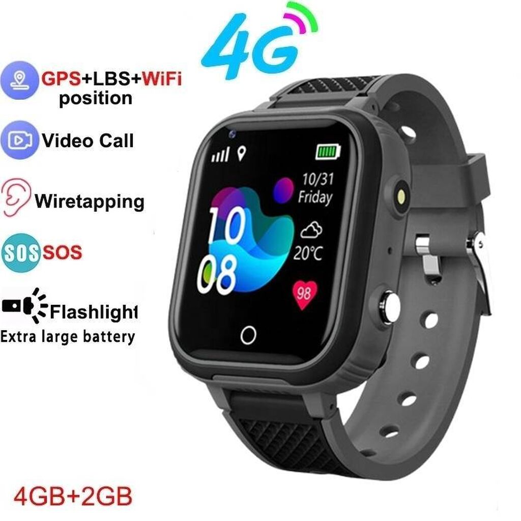 4G dečiji pametni sat LT21 LT21 4G Vodootporai Dečji Smart Watch