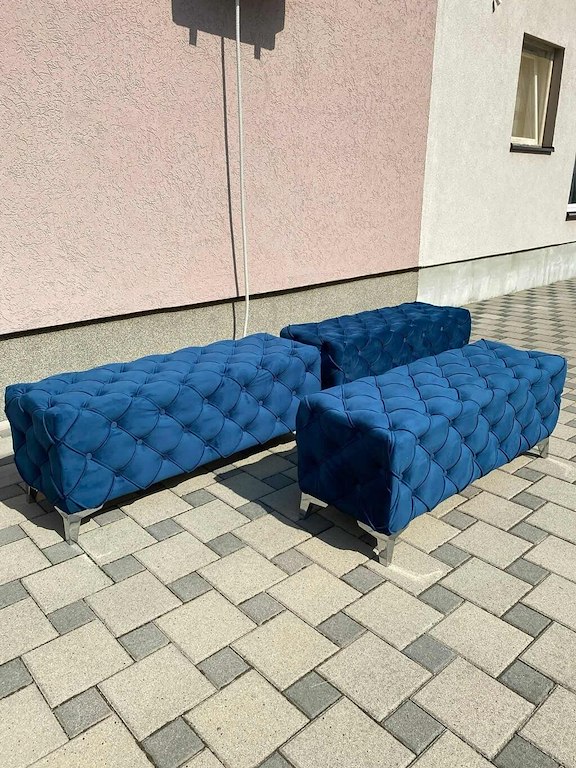 Tapacirane klupe/bench stolice - Dizajn: luksuzni „tufted”/kapitone