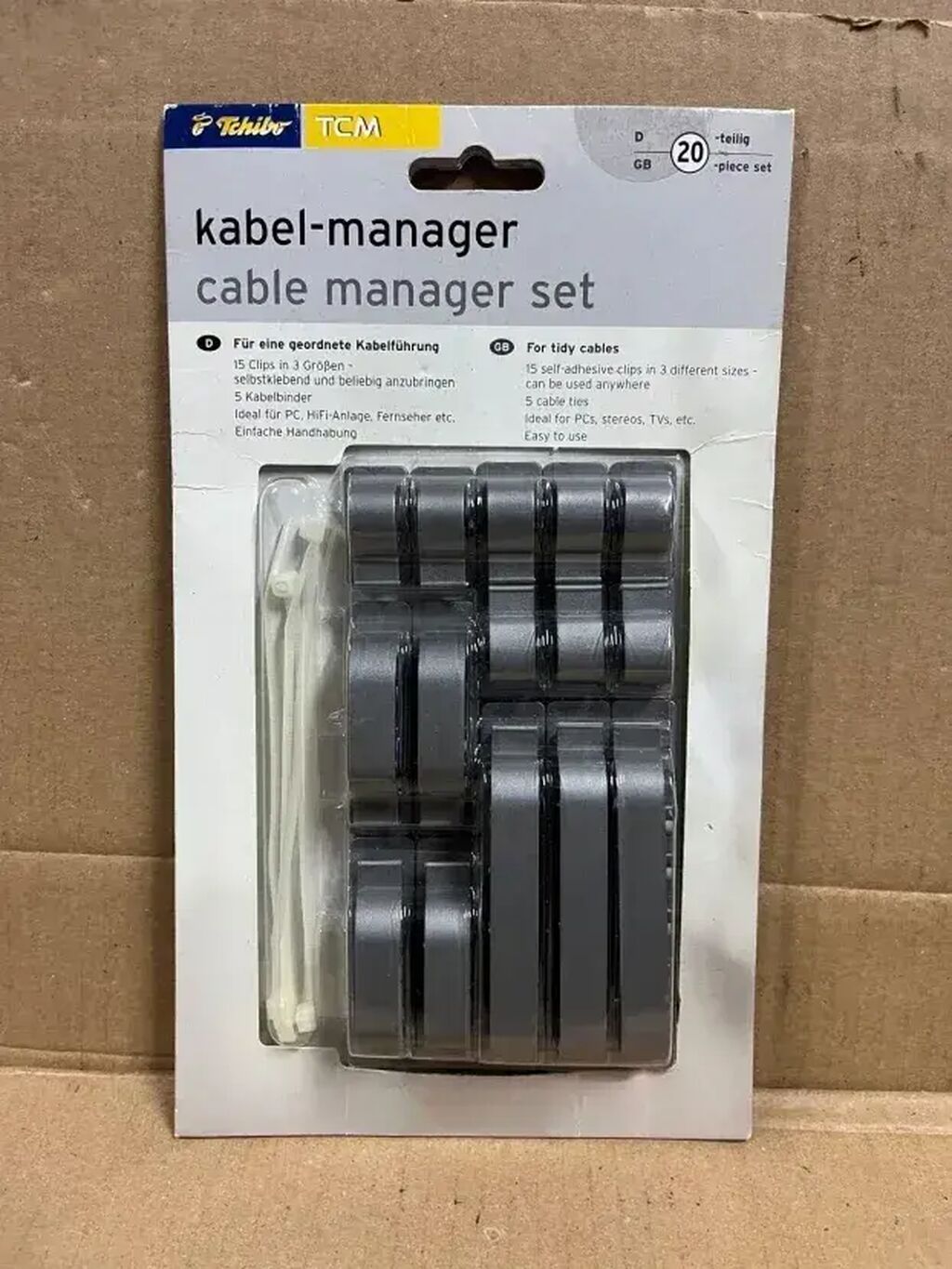 Set za organizaciju kablova; Tchibo TCM Cable Manager; NOVO