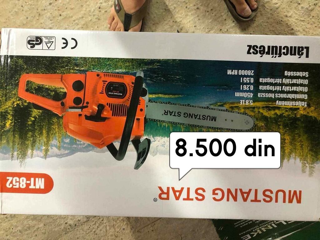Cena 9.200 din Jednoručna testera MUSTANG STAR Orange 2,54 KSModel