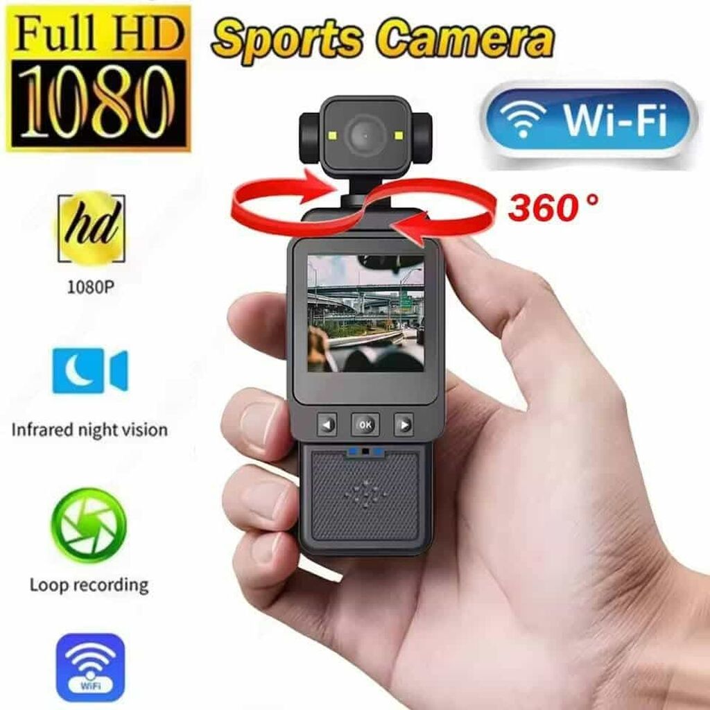 Sports kamera 1080P Full HD sa Wi‑Fi - Video rezolucija: 1080P Full