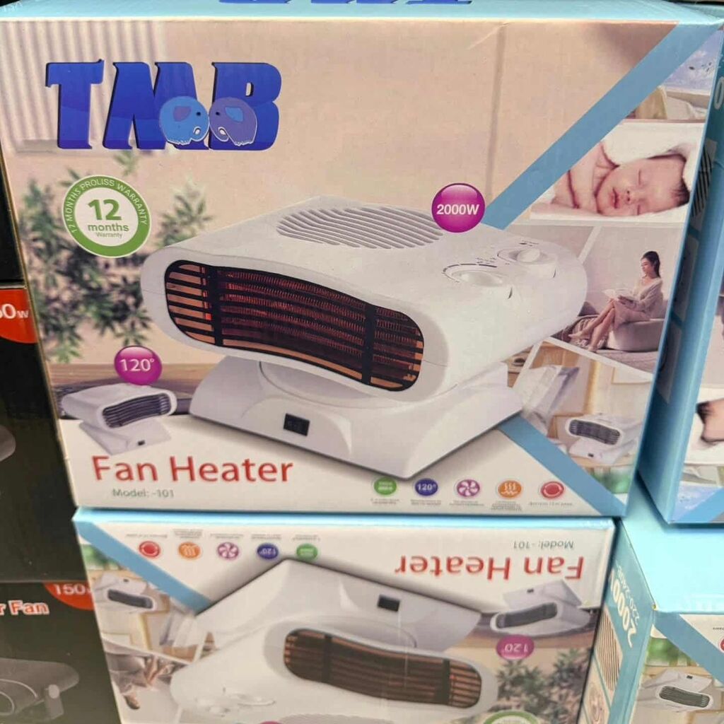 TNB ventilatorski grejač – model 101 - Snaga: 2000 W - Mini heater /