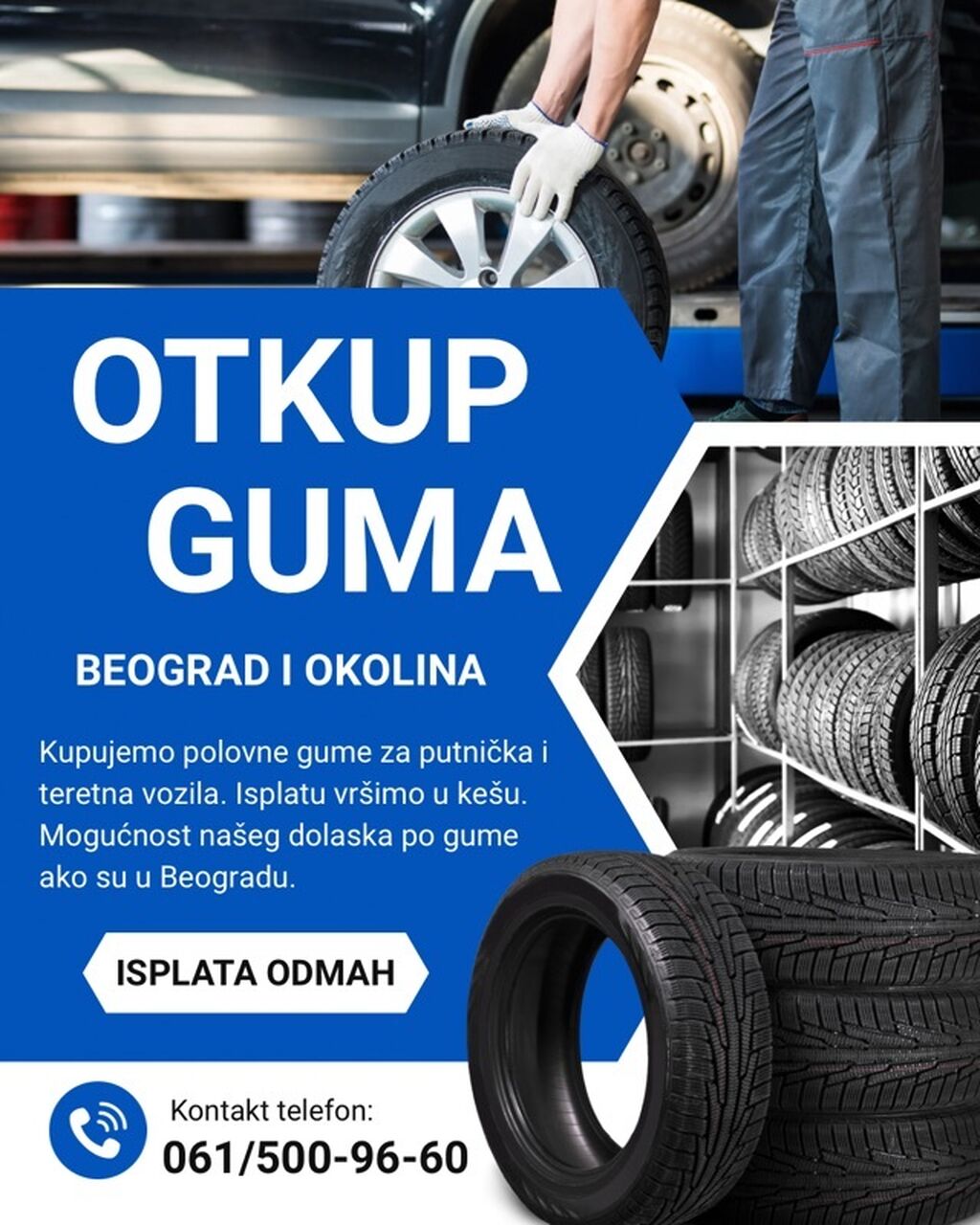 Otkup guma za dalju upotrebu – Beograd i okolina Tražite način da se
