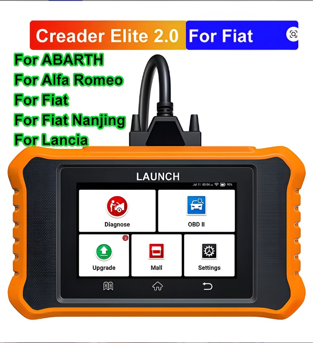 Novo - LAUNCH X431 Creader Elite 2.0 za FIAT grupu– profesionalni OBD2