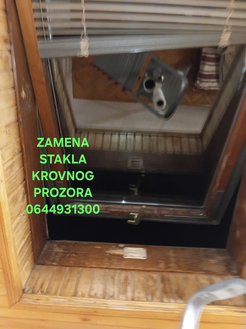Zamena stakla krovnih prozora