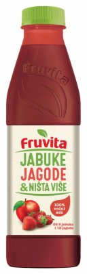 VOĆNI SOK FRUVITA JABUKE,JAGODE&NIŠTA VIŠE 0.8L