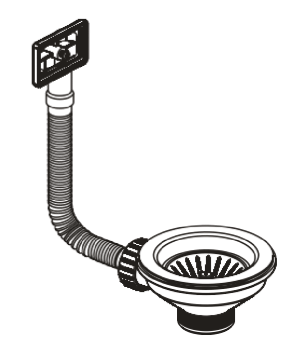 Sifon Pyramis – Odvodni ventil O92 sa prelivanjem
