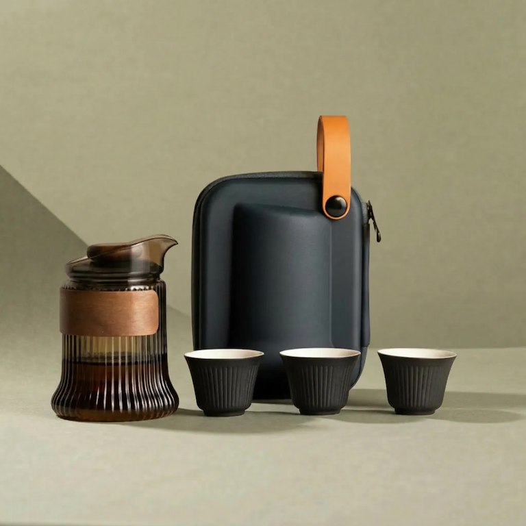 [Spring Special]“Aura” - Portable Travel Tea Set with Protective Case