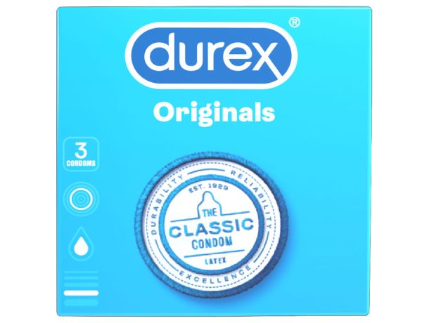 Durex Classic Originals, 3 kondoma