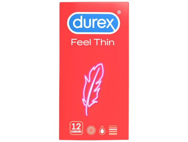 Durex Feel Thin, 12 kondoma