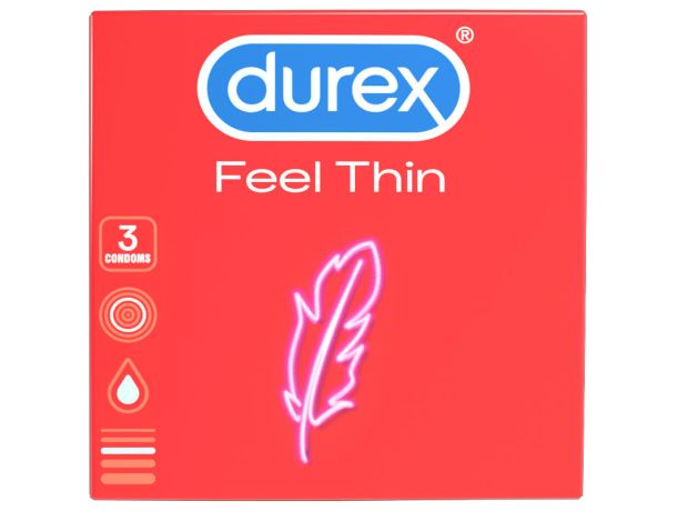 Durex Feel Thin, 3 kondoma