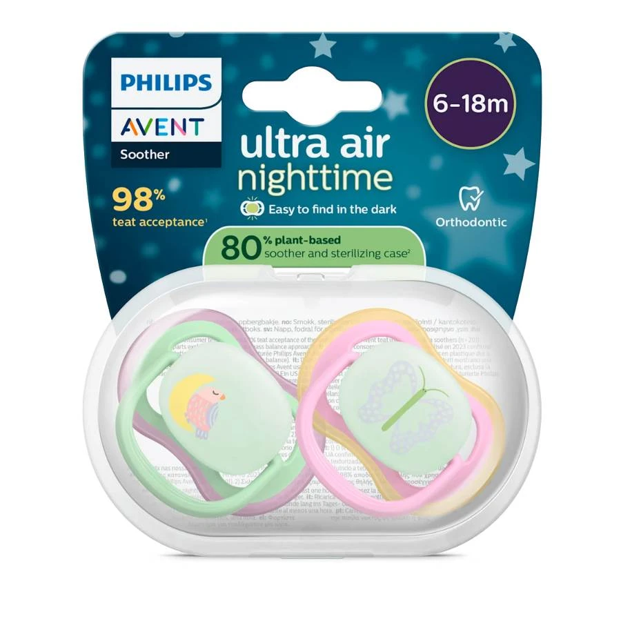 Philips AVENT Varalica ULTRA AIR Noćna 6-18m, 2 Varalice