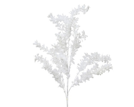 Novogodišnja dekoracija - spray on stem 75cm 531390 - white - kmg ( 044512 )