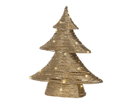Novogodišnja dekoracija - led tree 40cm 489382 - gold - kmg ( 044501 )