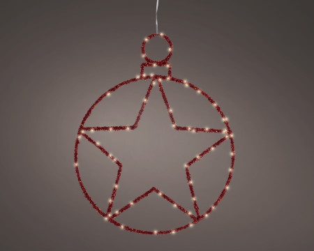 Novogodišnja dekoracija - led star 50cm 489395 - red - kmg ( 044499 )