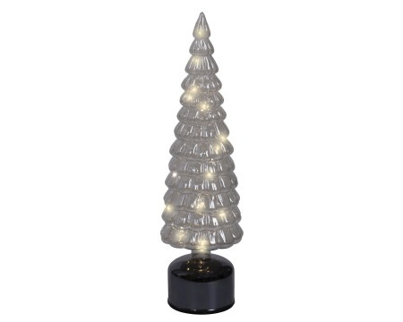 Novogodišnja dekoracija - led rotating tree 40cm 489838 - grey - kmg ( 044490 )