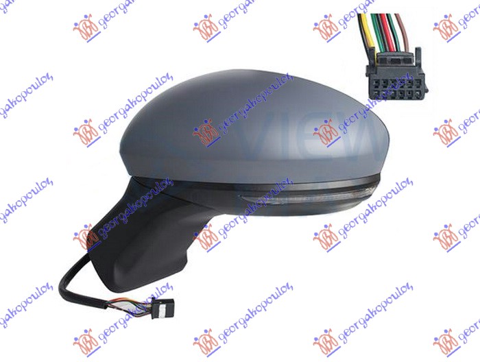 RETROVIZOR ELEKTRICNI SA GREJACEM PM (MIGAVAC) (7 PIN) (A KVALITET) Leva str. RENAULT CAPTUR (2024-) (OEM: 963027811R)