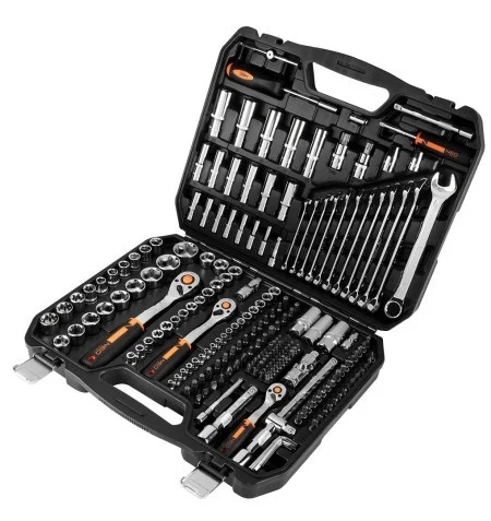 Neo Tools 10-076 Set nasadnih ključeva – 219 delova, 1/2, 3/8, 1/4, CrV ( 10-076 )