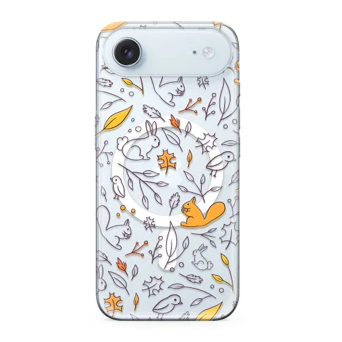 Futrola - maska silikonska print MagSafe za iPhone AIR (6.6) autumn (MS)