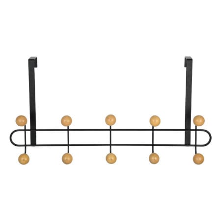Estia es02-18313 čiviluk za vrata sa 10 kukica metal crni
