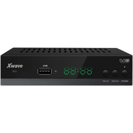 Xwave s13 207418 dvb-t2 settopbox h.265,led,scart,hdmi,rf in-out,usb,media player,metalno kućIšte