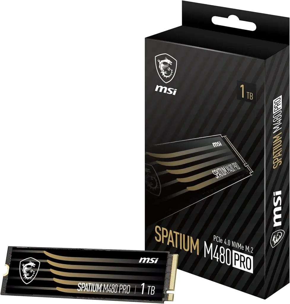 MSI SSD Spatium M480 Pro PCIe 4.0 NVMe M.2, 1TB