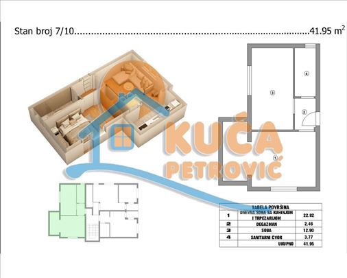 Novogradnja 42m2 Branko Bjegović