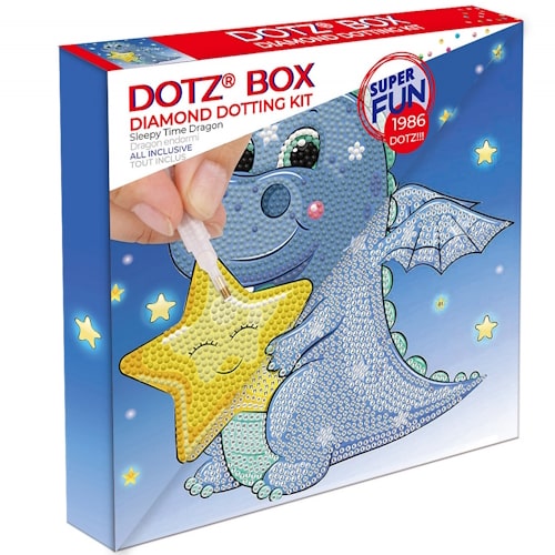 Diamond Dotz box dečije platno 22x22cm Sleepy Time Dragon DBX.072 NS33345
