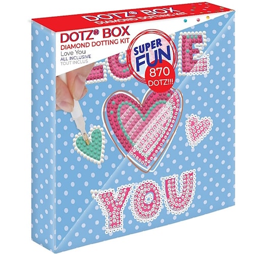 Diamond Dotz box dečije platno 15x15cm Love You DBX.001 NS33338