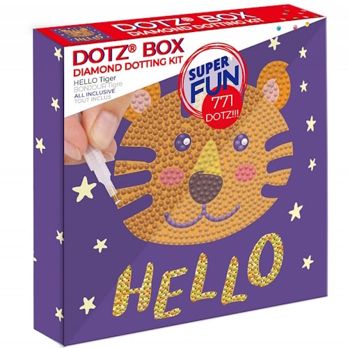 Diamond Dotz box dečije platno 15x15cm Hello Tiger DBX.070 NS33341
