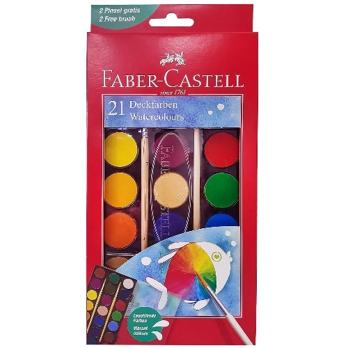 Vodene boje 21kom velike Faber Castell 125021