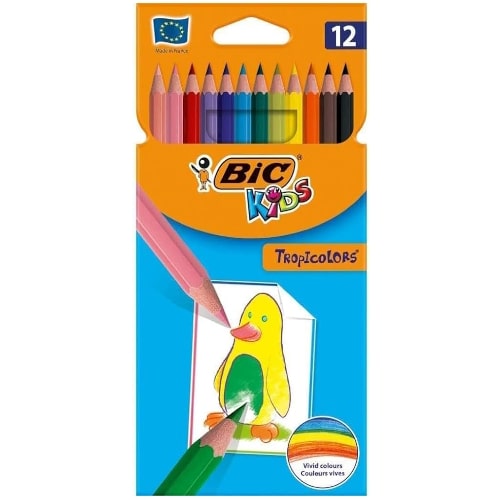 Drvene bojice 12 kom BIC Kids Tropicolors NF0277
