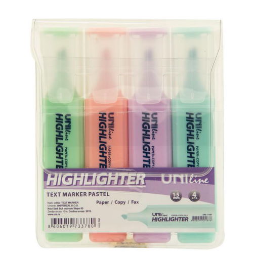 Text marker 4/1 pastel Uni Line UNL-1185 26524