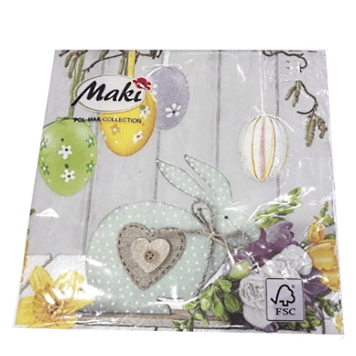 Salvete za Uskrs 3 sloja 33x33cm 20kom Maki Daisy 58604