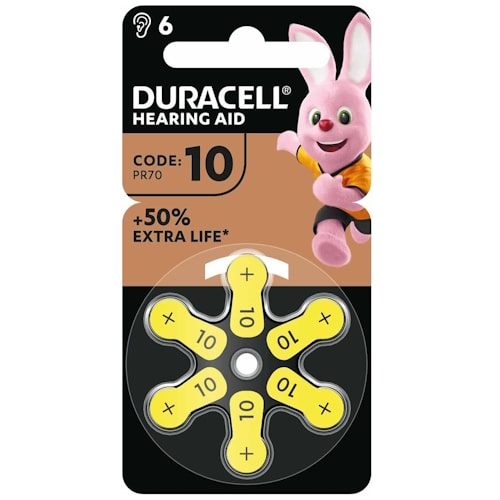 Duracell 10 PR70 1.45V baterija za slušni aparat