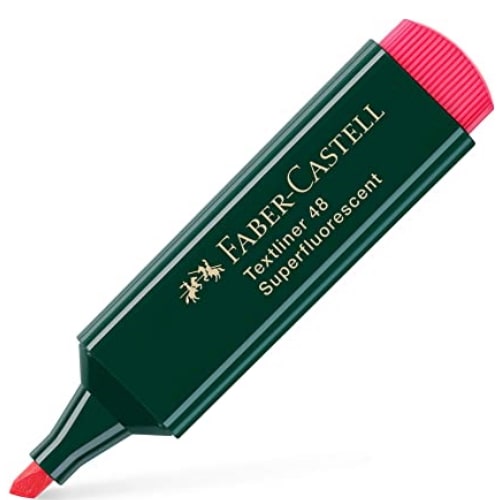 Textliner 48 crveni Faber Castell flomaster signir 154821