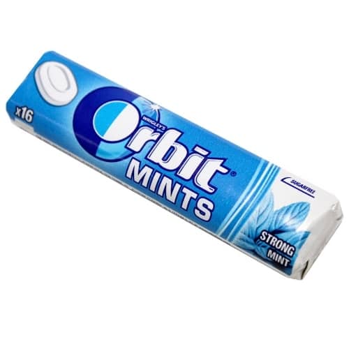 Orbit bombone Strong Mint mints 16kom 28gr