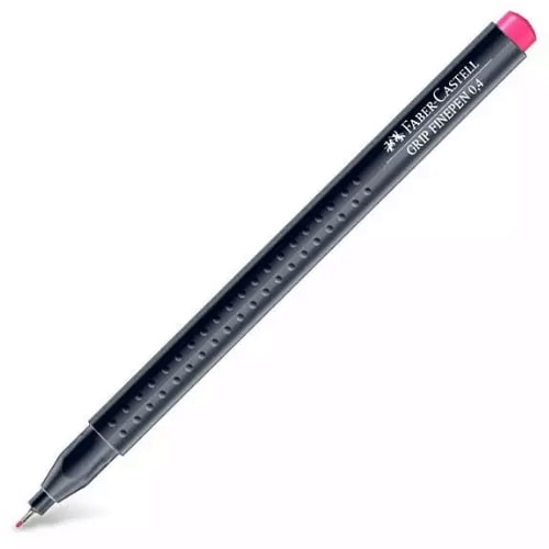 Lajner Grip roze 0.4mm Faber Castell Finepen 151619