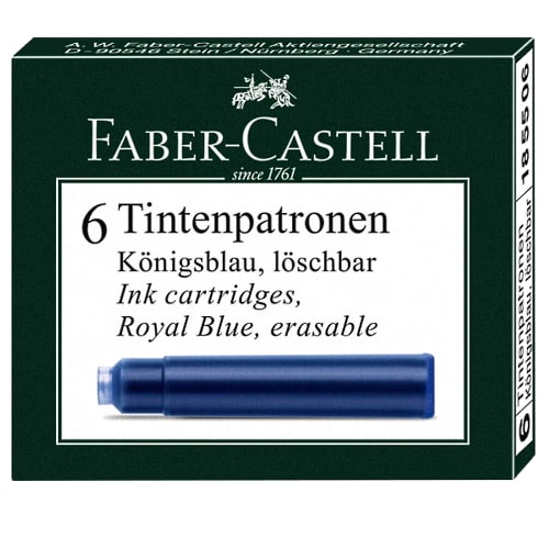 Faber Castell patrone za nalivpero plave 6kom 185506