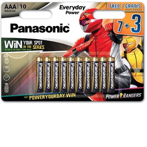 Panasonic AAA (LR03) alkalne baterije Everyday Power Rangers 10kom