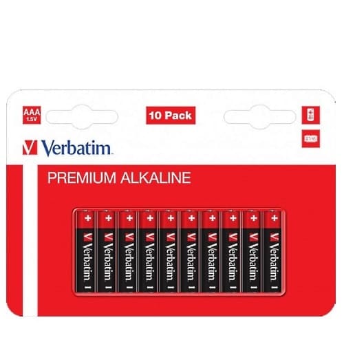 AAA alkalna baterija 1.5V (LR03) Verbatim 49874 blister 10kom