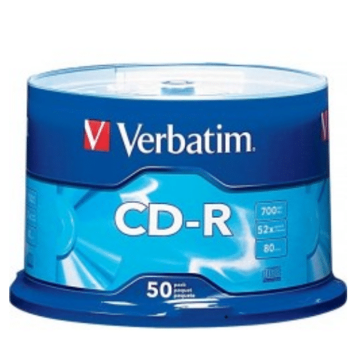 CD-R disk Verbatim 700MB 52X 1272
